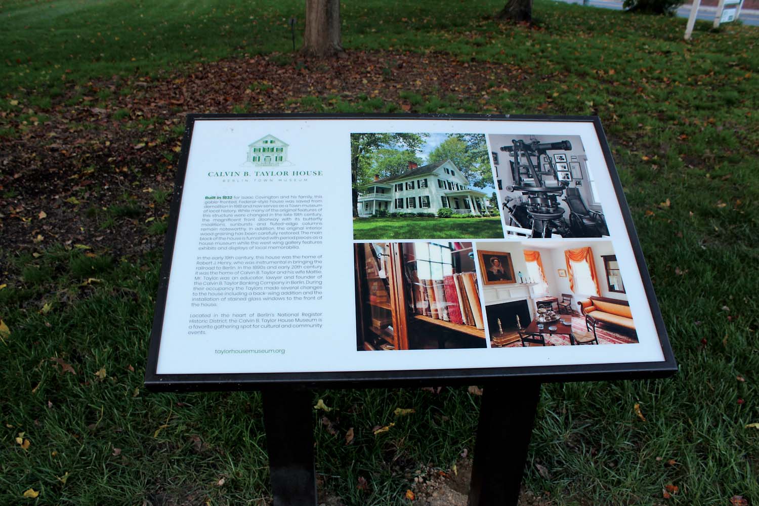 Berlin museum interpretive sign recently installed - Worcester County ...
