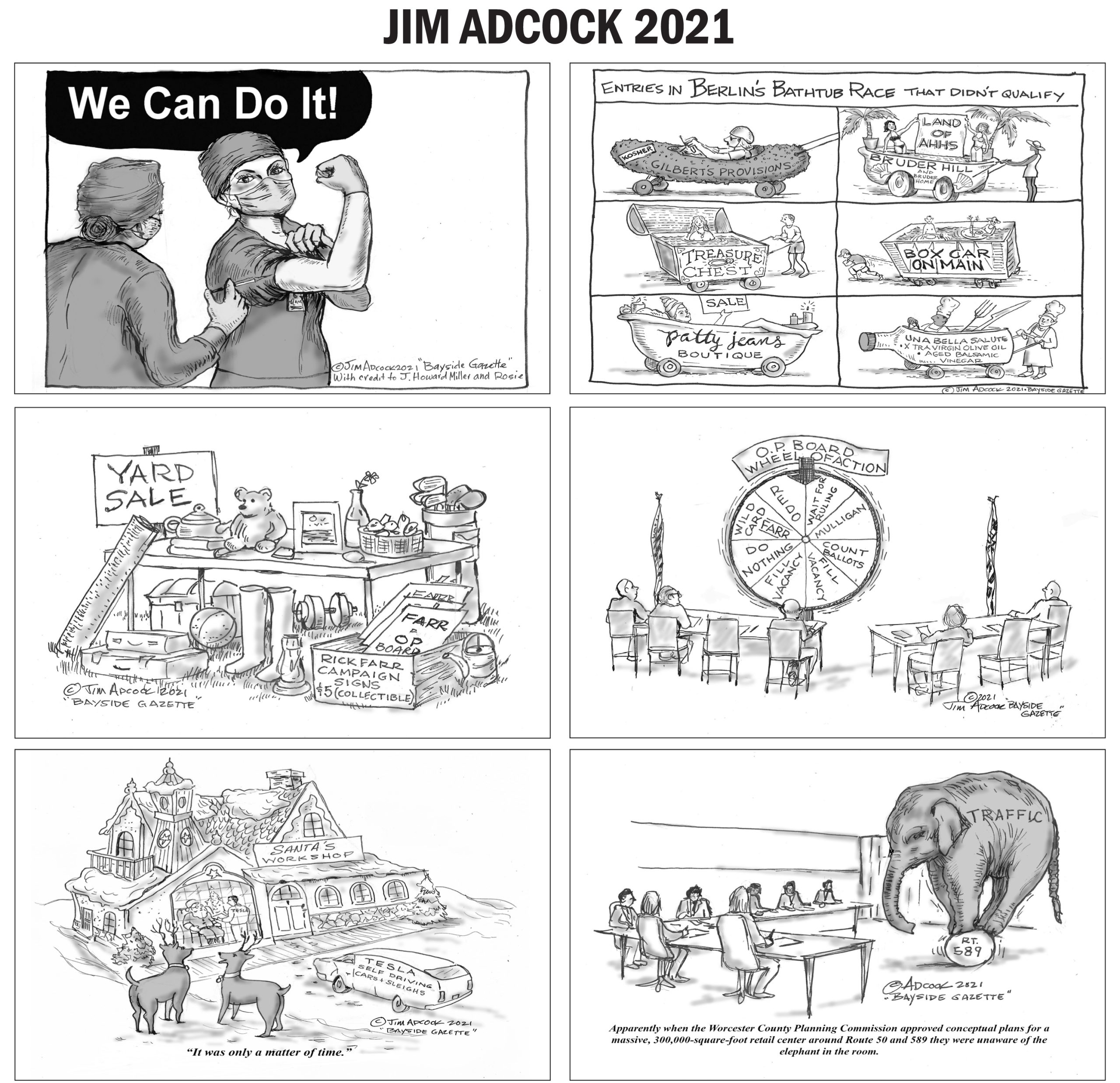 Cartoons by Jim Adcock - Worcester County News Bayside Gazette