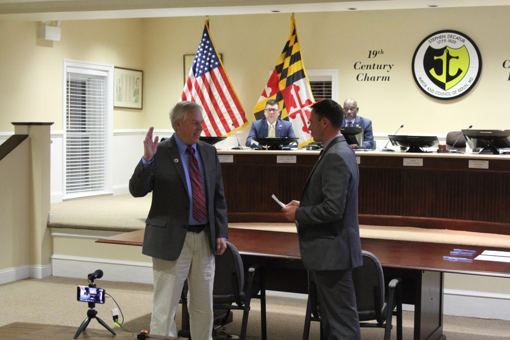 Green, Knerr, Burrell sworn in - Worcester County News Bayside Gazette